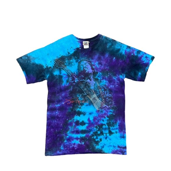 Liquid Blue | Shirts | Vintage Jimi Hendrix Liquid Blue Tie Dye Rock ...